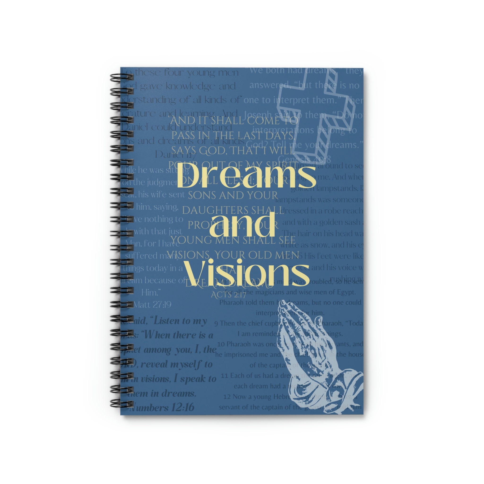 Christian Dreams and Vision Spiral Dream Notebook, Christian Dream ...