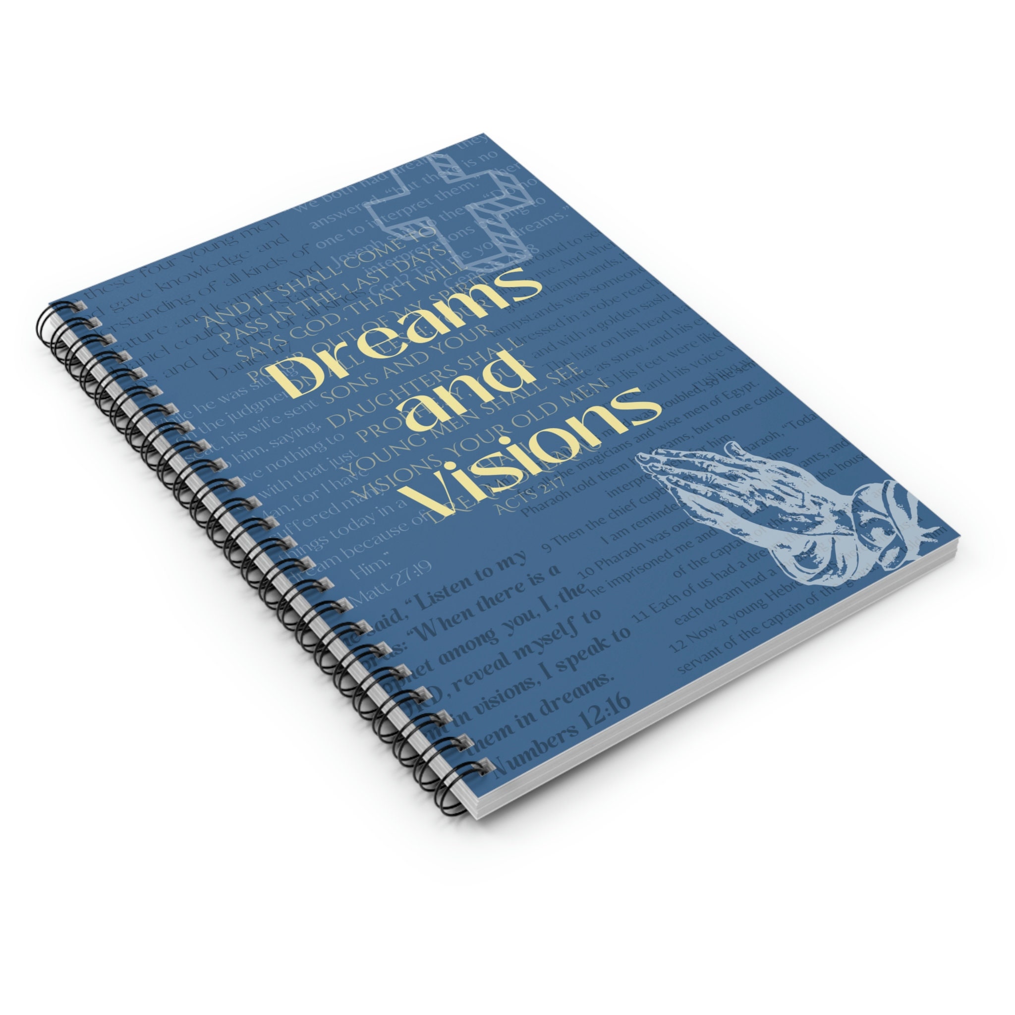 Christian Dreams and Vision Spiral Dream Notebook, Christian Dream ...