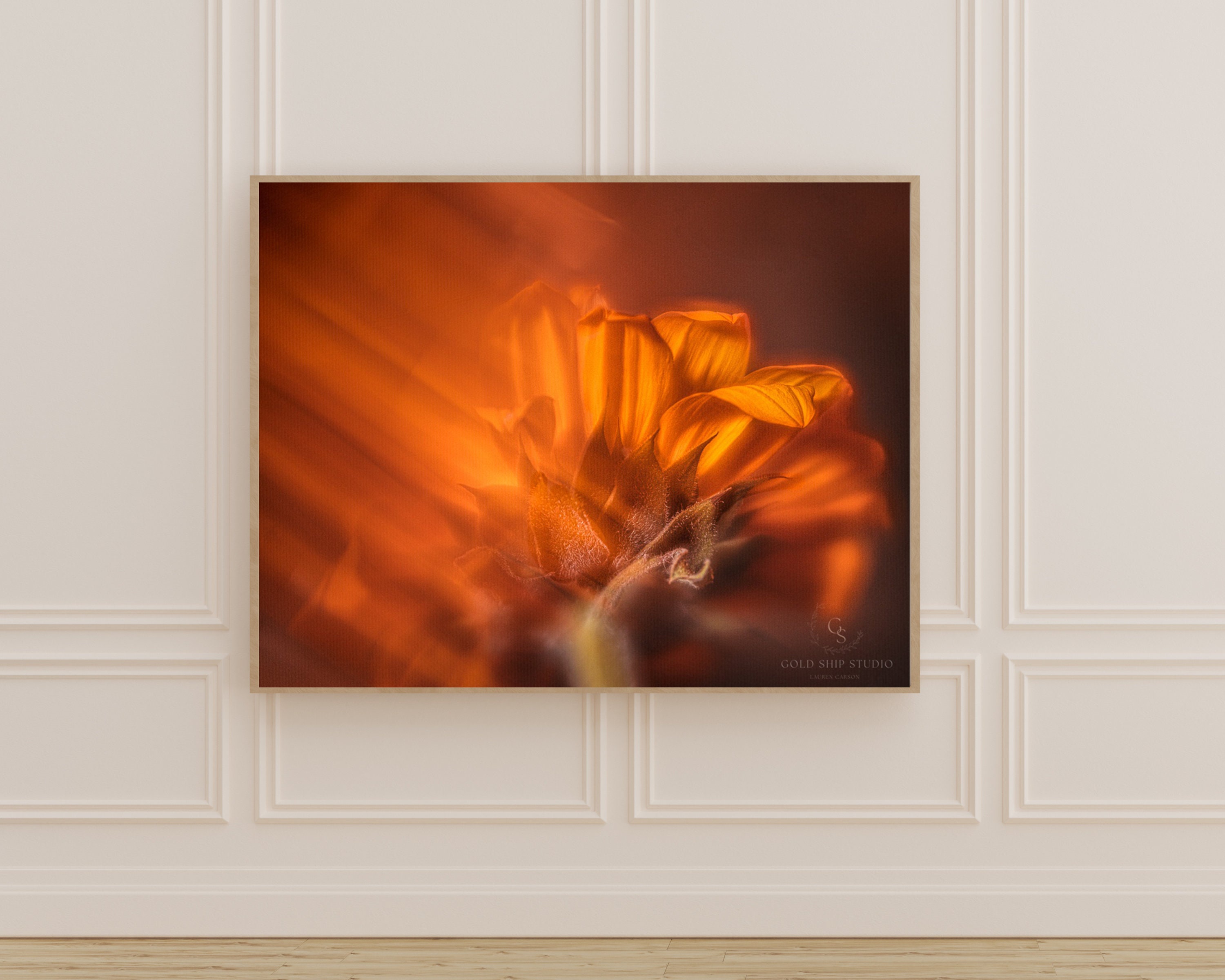 Orange Flower Abstract Art Digital Download - Etsy