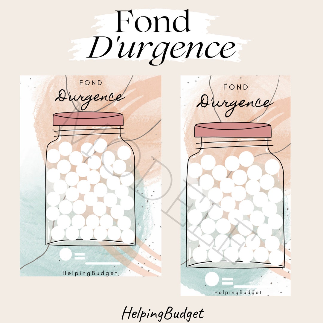 Tracker Fond D'urgence Enveloppes budget A5 & A6 A imprimer et ...