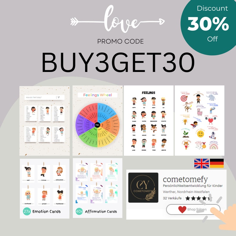 Feelings Wheel & List Emotions for Kids Printable Handouts Emotion ...