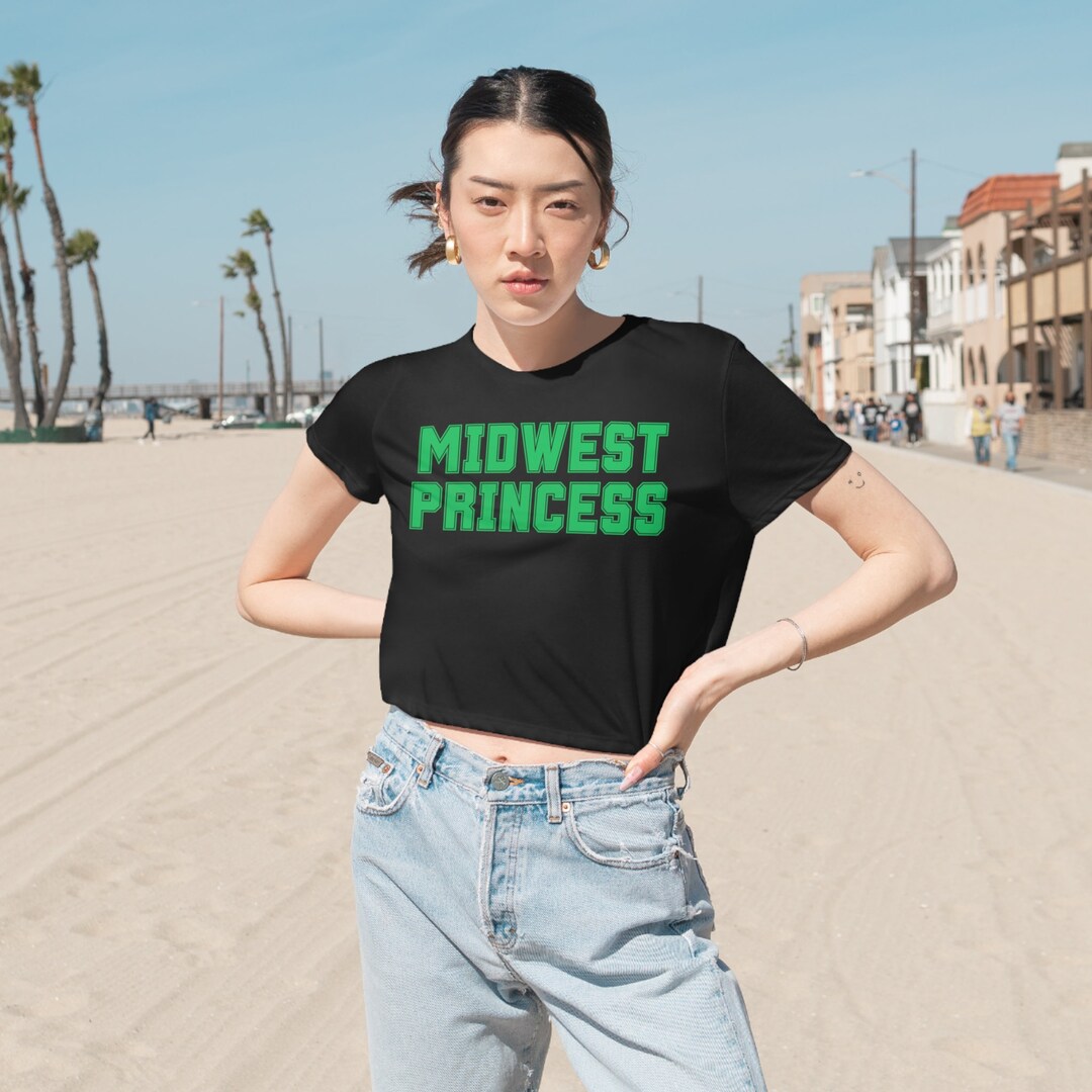 Midwest Princess Crop Top University Font College Crop Gift Midwest ...