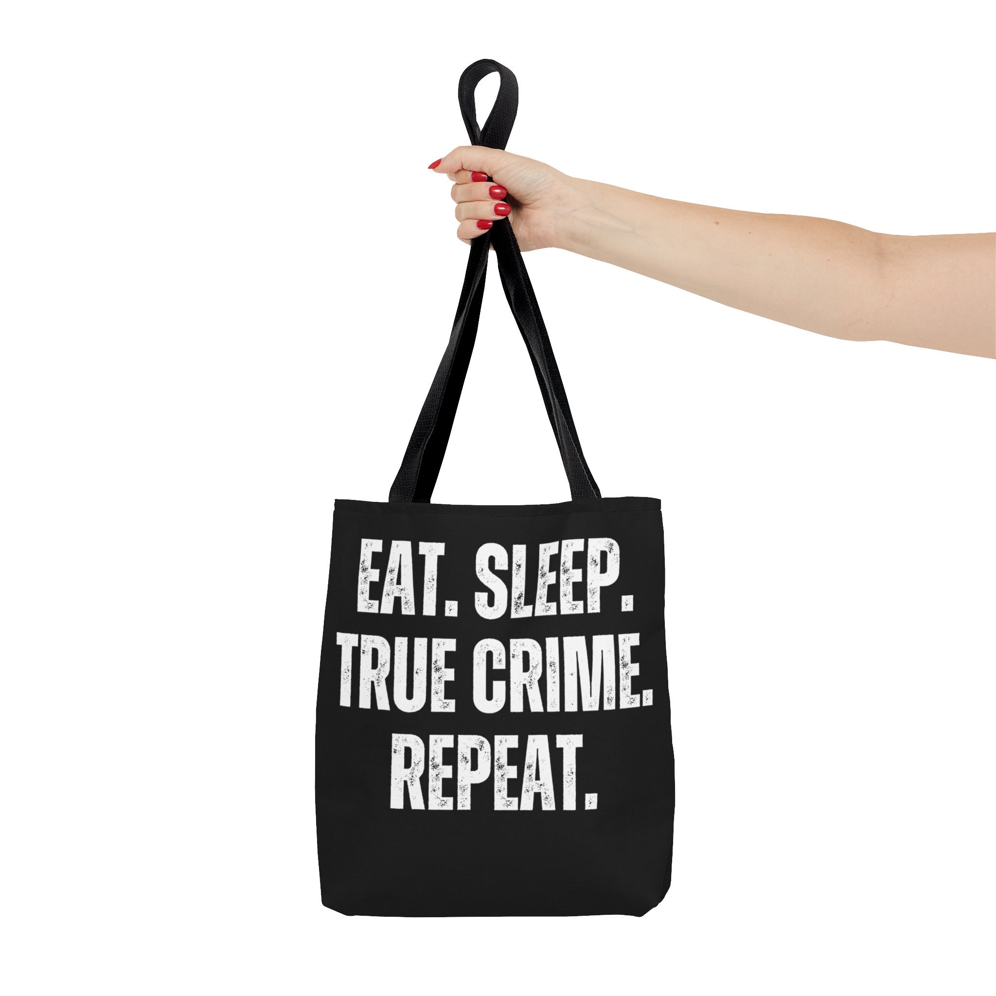 True Crime Tote Bag Gift for True Crime Lover Eat Sleep True Crime ...