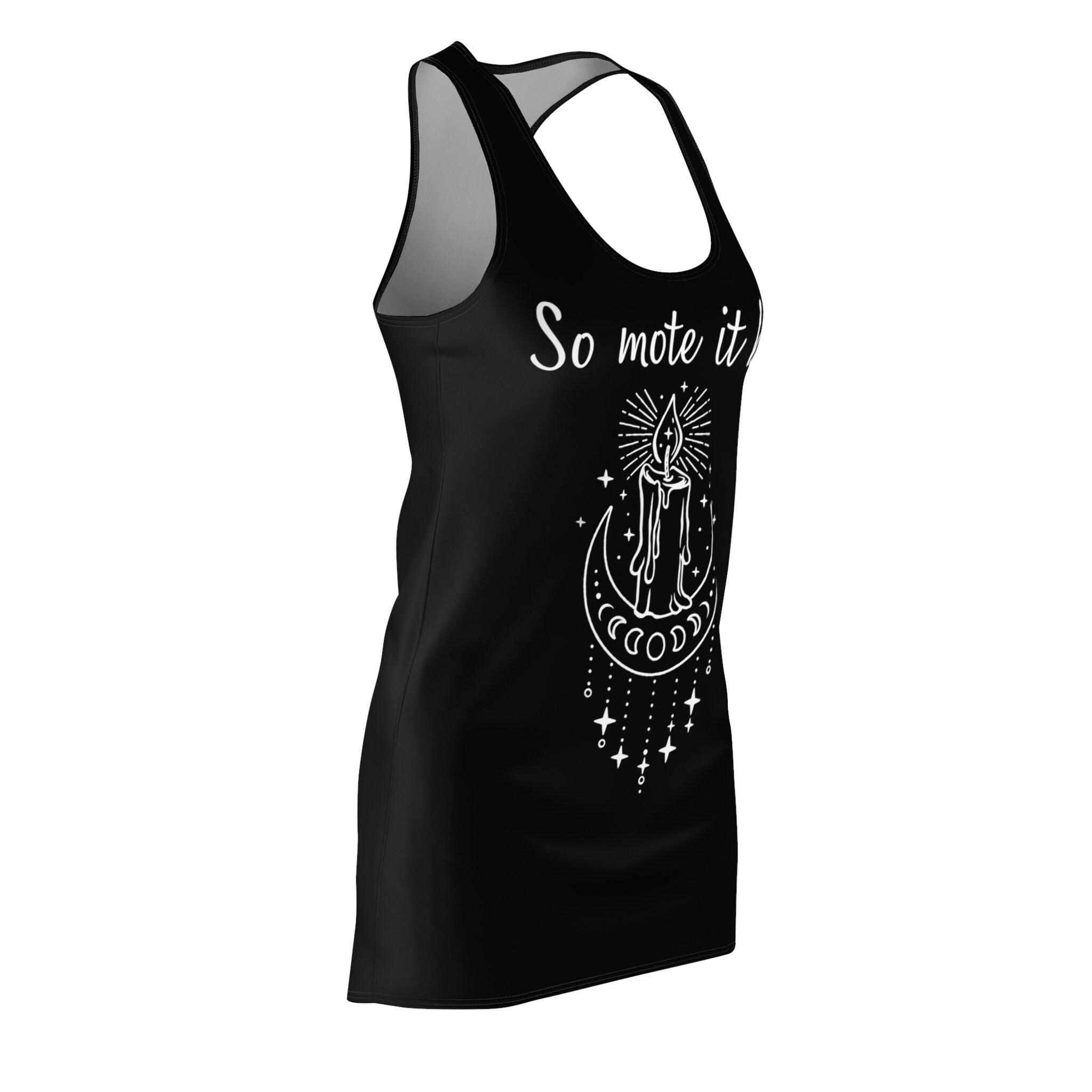 So Mote It Be Dress Goth Girl Summer Tank Dress Witchy Gift Celestial ...