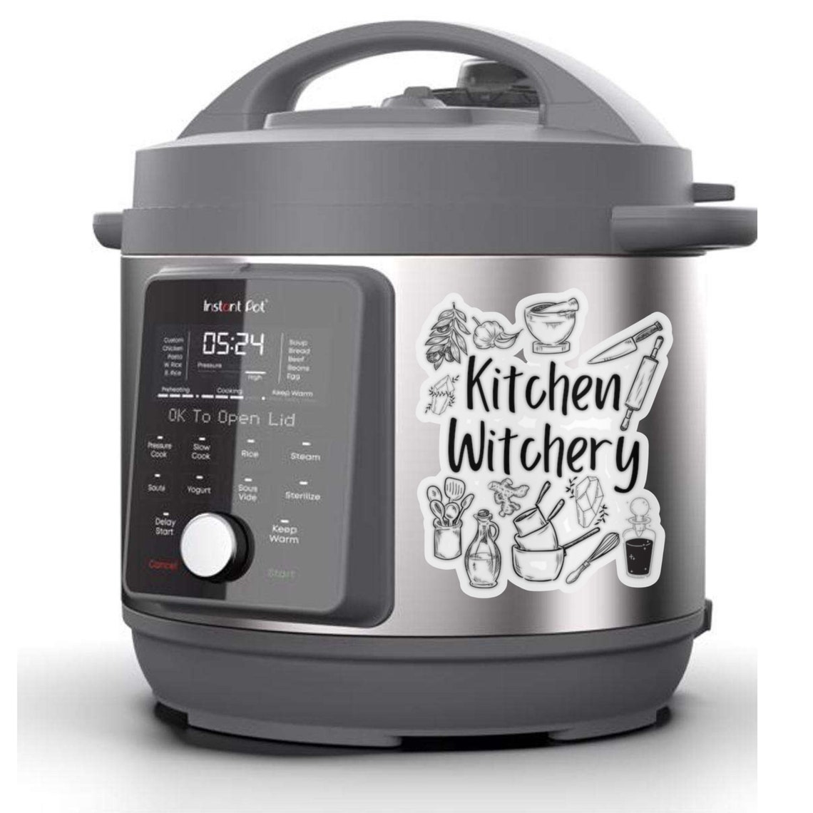 Kitchen Witch Sticker Kitchen Witchery Vinyl Sticker Kitchen - Etsy