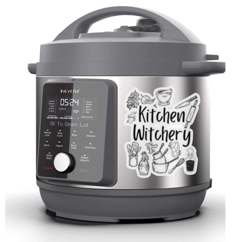 Kitchen Witch Sticker Kitchen Witchery Vinyl Sticker Kitchen - Etsy