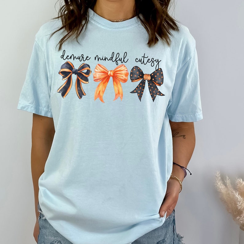 Demure Mindful Cutesy Tshirt Unisex Comfort Colors 1717 Halloween Shirt ...