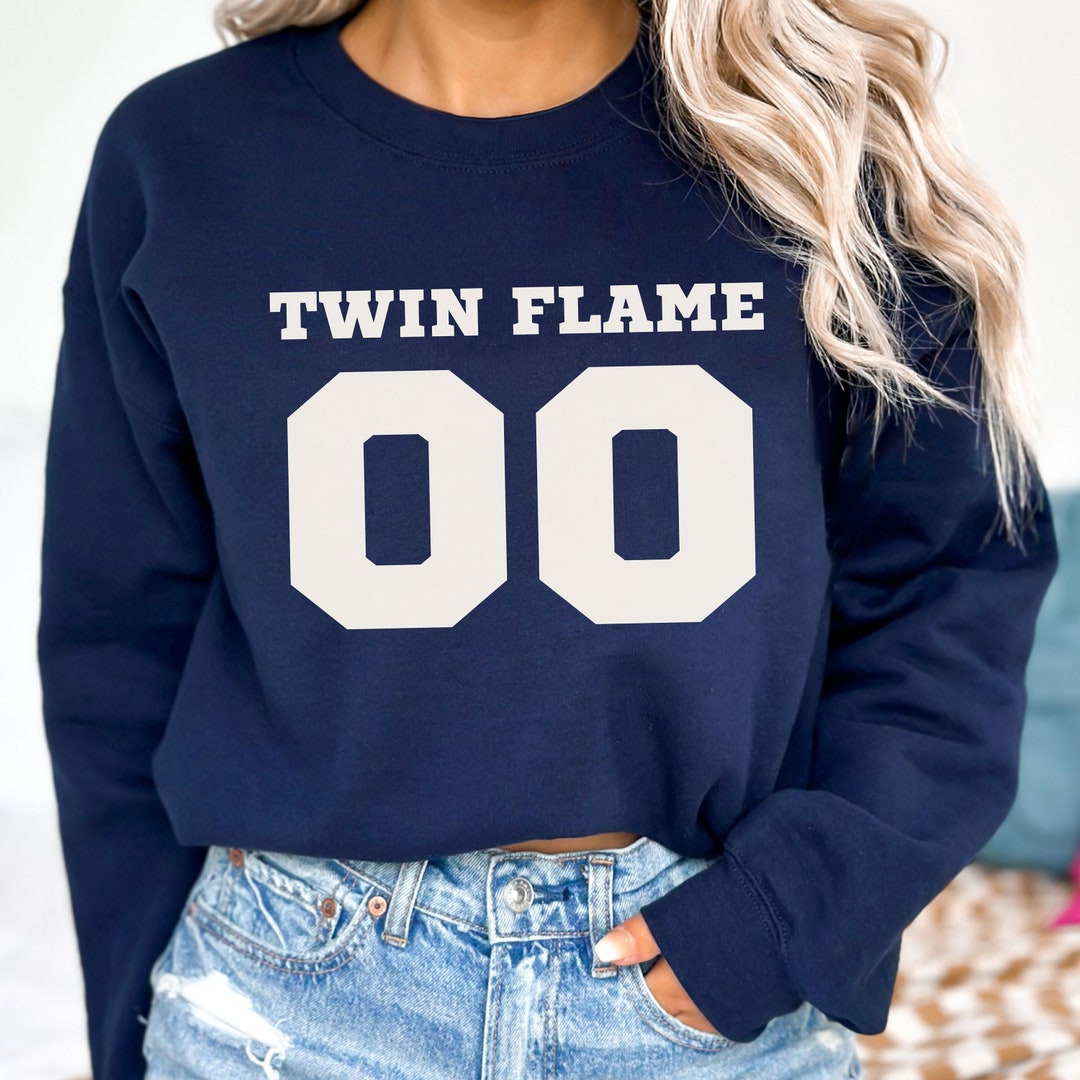 Twin Flame Sweatshirt Double Zero Sports Style Sweatshirt Unisex His ...