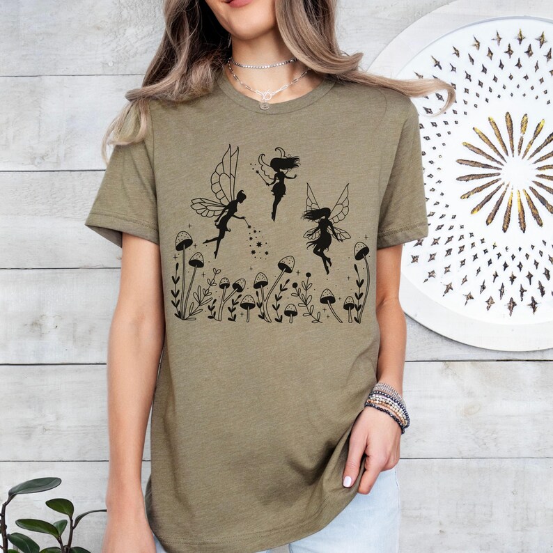 Fae Trap T-shirt Enchanted Forest Whimsical Fairy Mushroom Shirt ...
