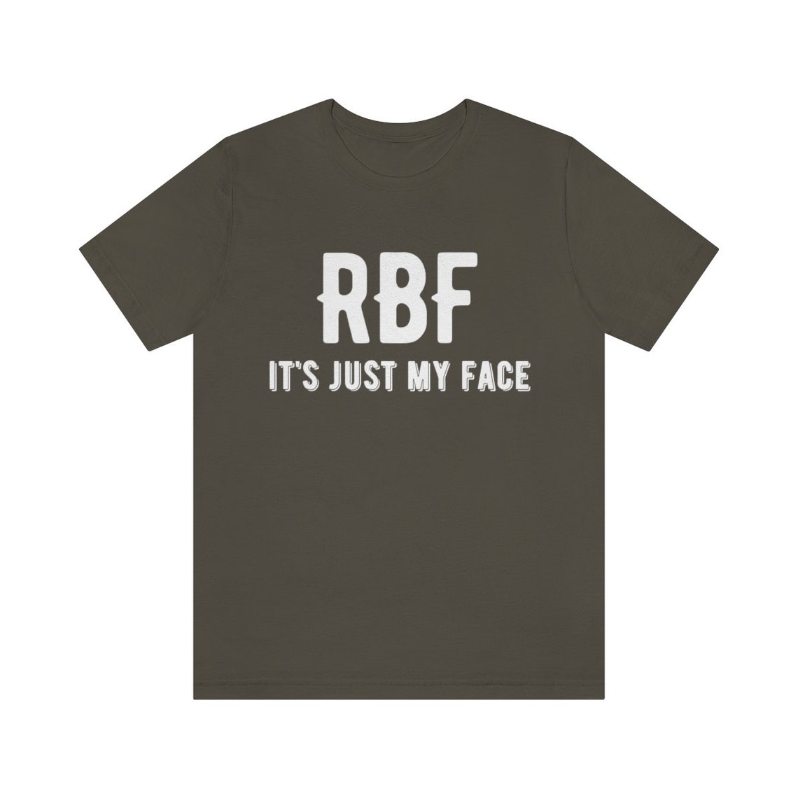 Resting Bitch Face Shirt RBF It's Just My Face Funny - Etsy