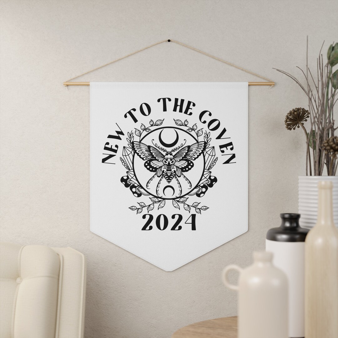 New to the Coven 2024 Pennant Goth Baby Shower Decorations Goth Baby ...