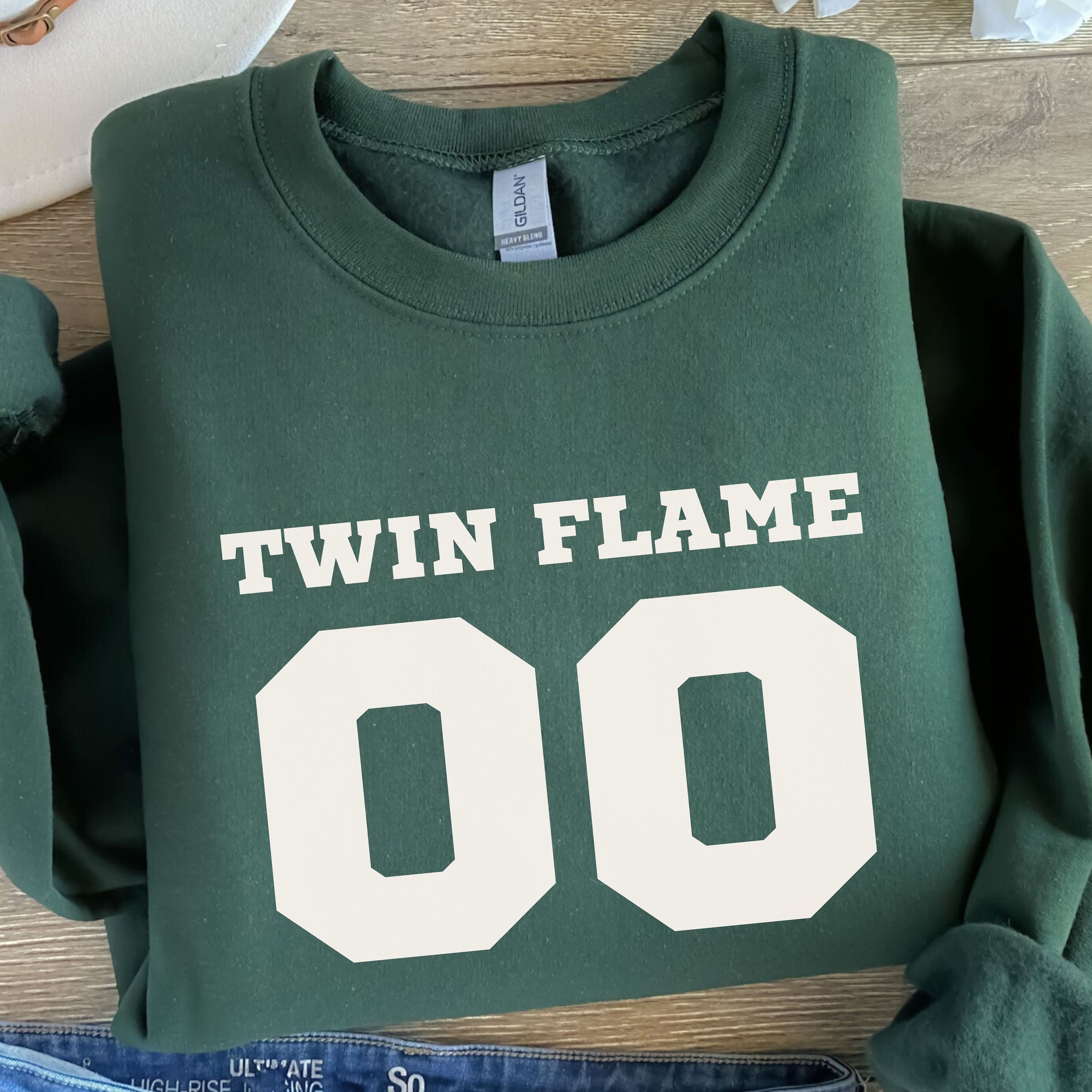 Twin Flame Sweatshirt Double Zero Sports Style Sweatshirt Unisex His ...