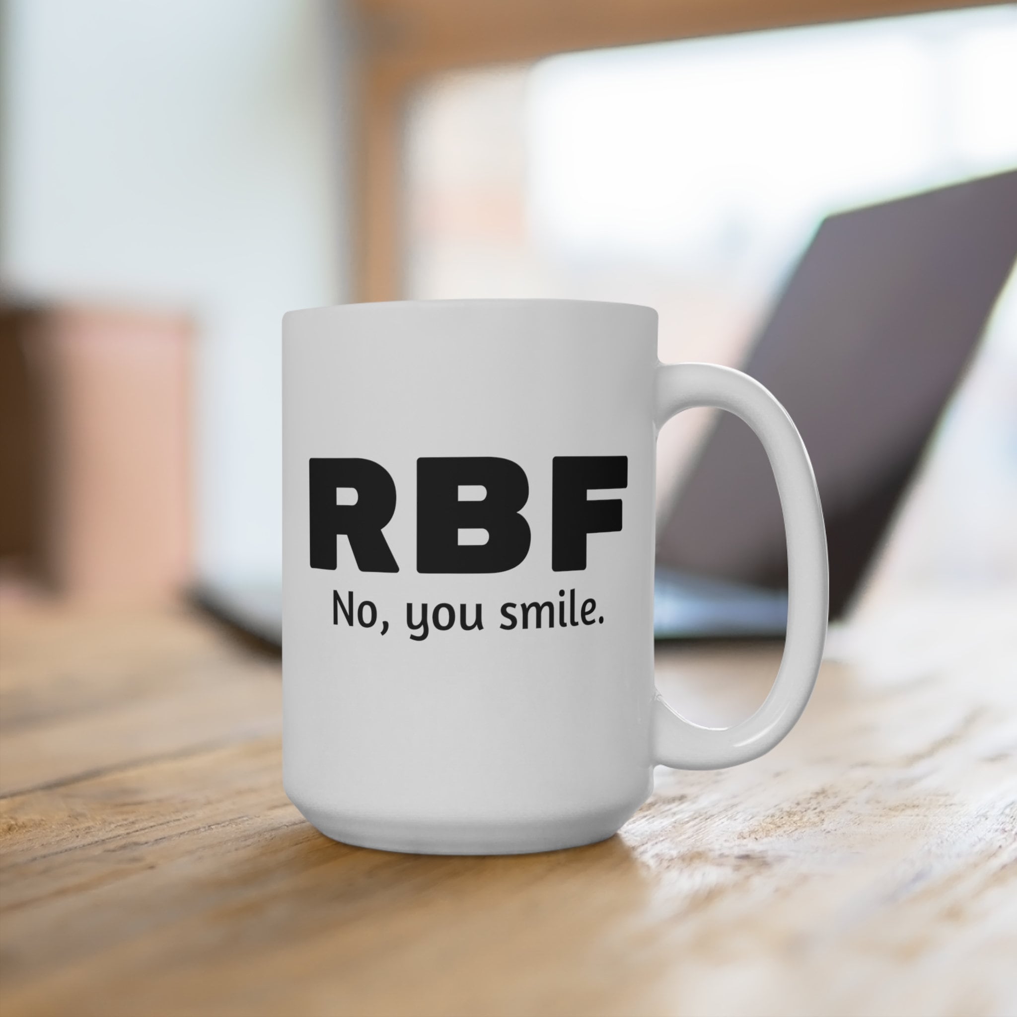 RBF Resting Bitch Face Mug Black Funny RBF Gift Sarcastic Mother Gift RBF Mug Funny Phrase ...