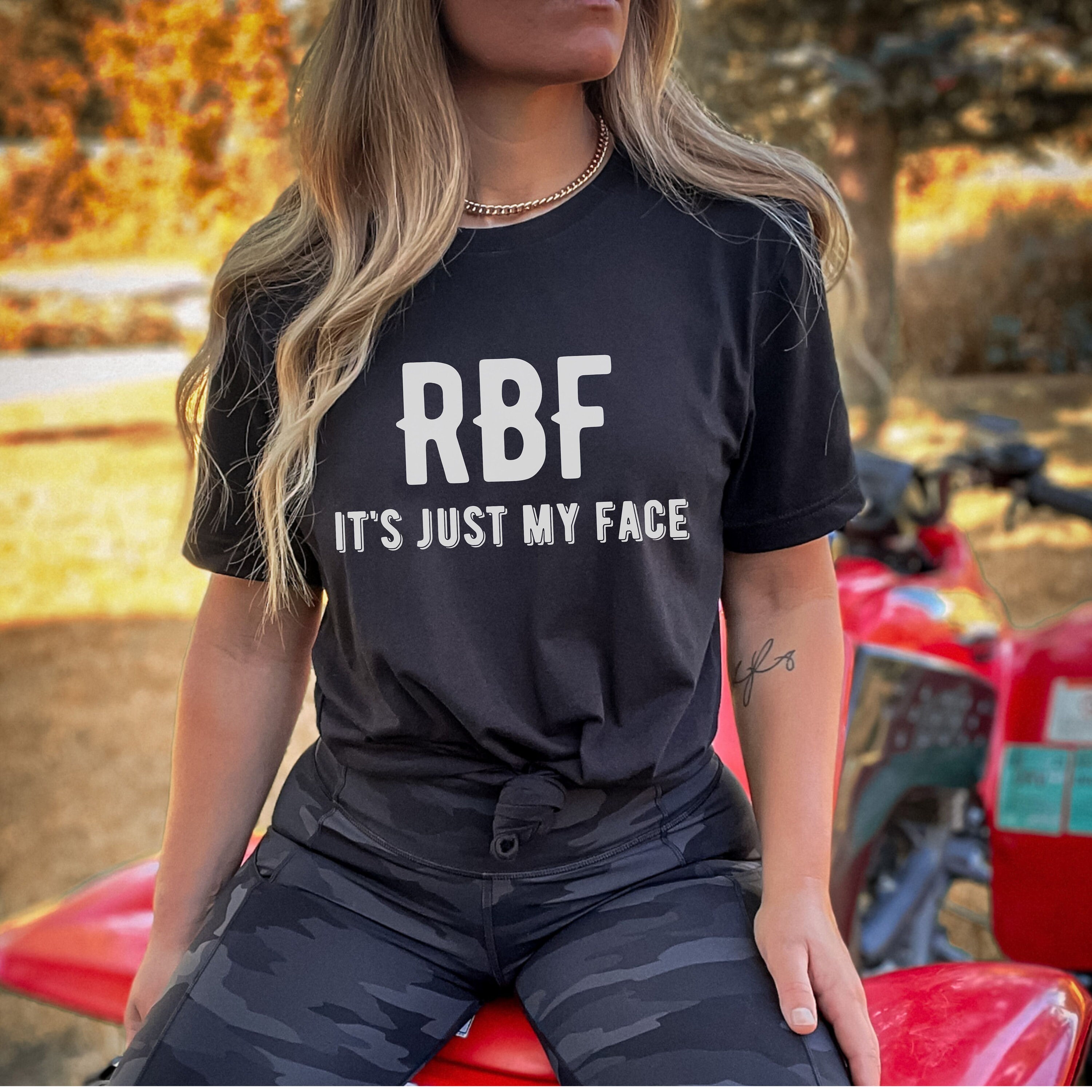 Resting Bitch Face Shirt RBF It's Just My Face Funny T-shirt Sarcastic ...