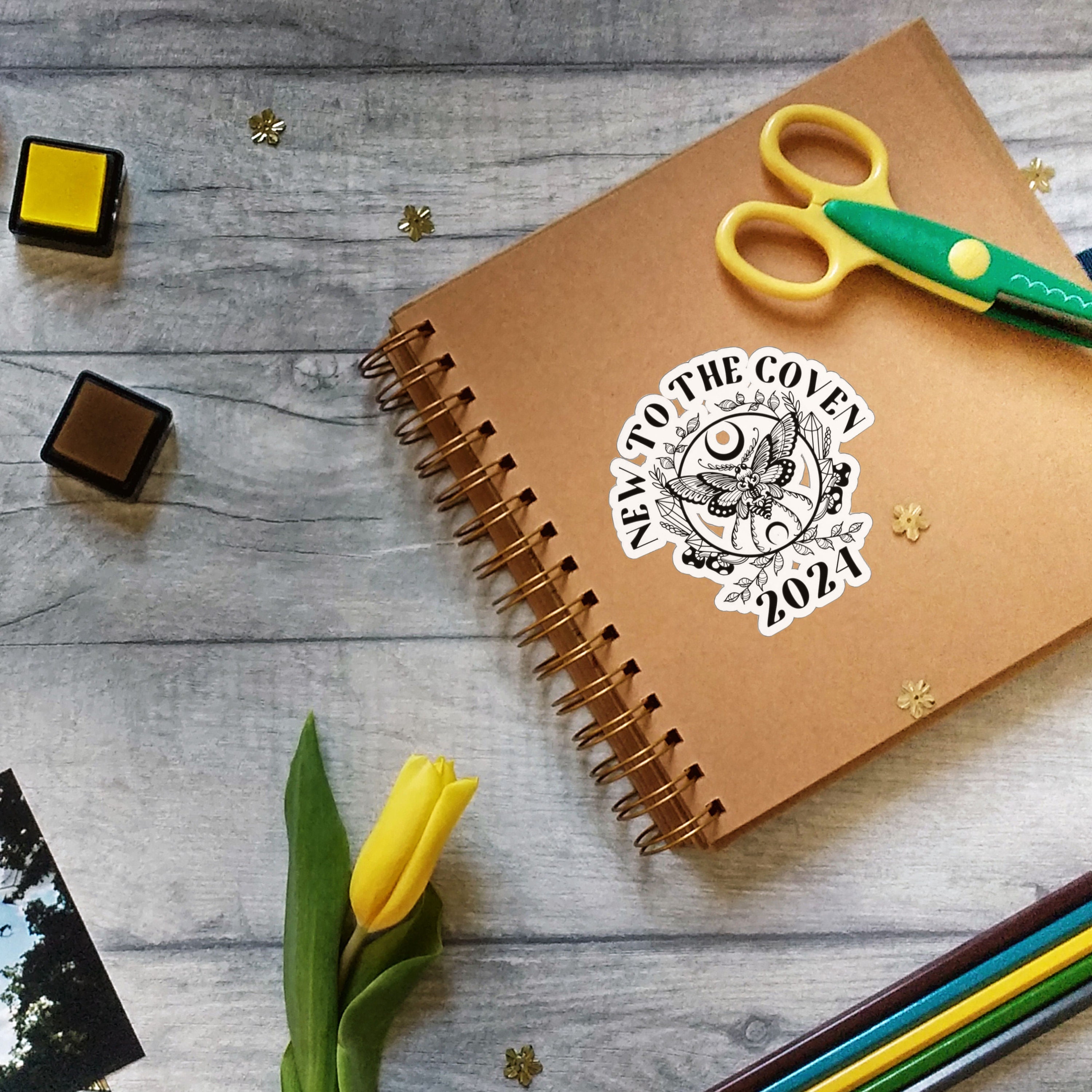 New to the Coven Sticker Goth Baby Shower Die Cut Sticker Goth ...