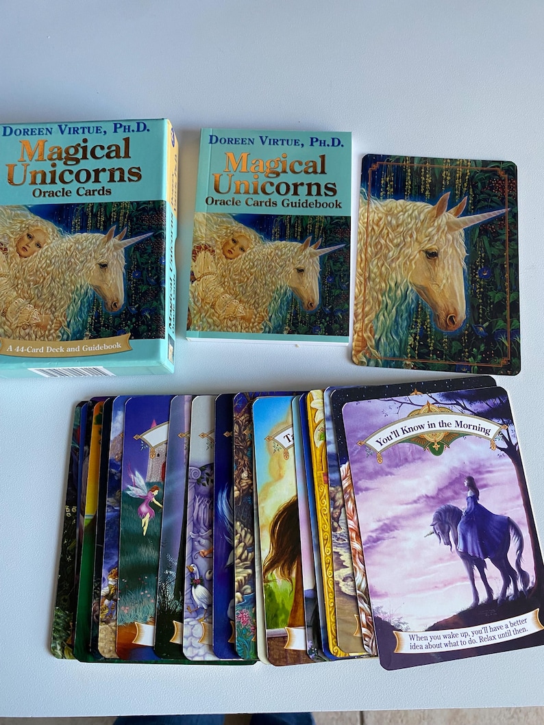 Magical Unicorns Oracle Deck by Doreen Virtue 2005 Edition - Etsy