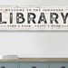 Personalized Library Sign, Library Signs for Home, Library Decor ...