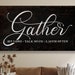 Large Gather Wall Art, Gather Wall Sign, Gather Wall Decor, Wall Art ...