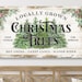 Christmas Tree Farm Sign, Large Christmas Wall Art, Christmas Canvas ...