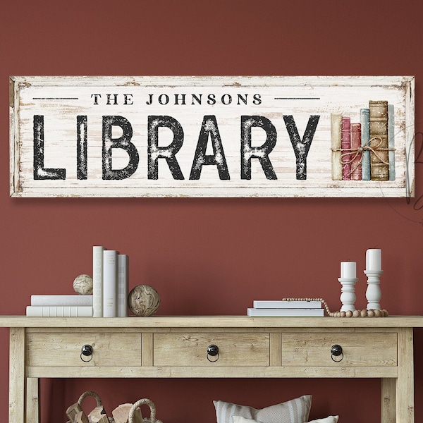 Library Decor - Etsy