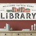 Library Sign, Library Signs for Home, Library Decor, Farmhouse Decor ...