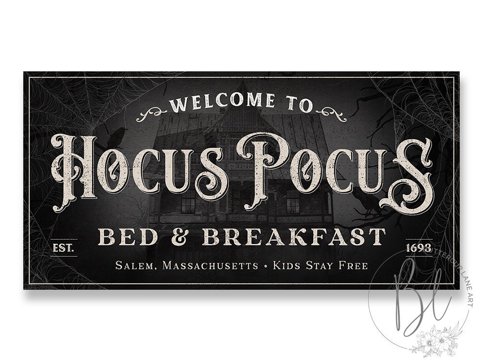 Hocus Pocus Wall Art Hocus Pocus Wall Decor Halloween Wall - Etsy