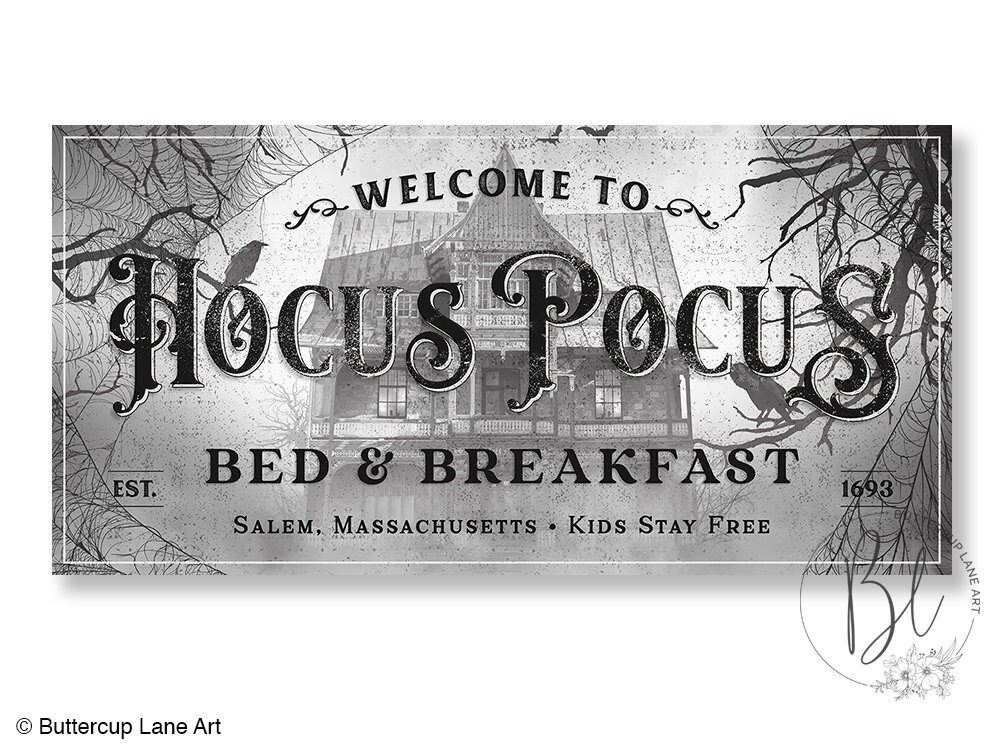 Hocus Pocus Wall Art Hocus Pocus Wall Decor Halloween Wall - Etsy