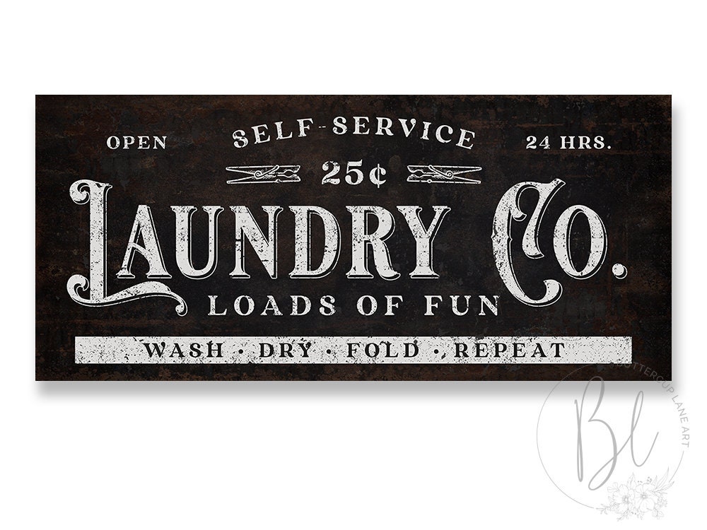 Laundry Co Sign, Laundry Room Sign, Laundry Room Decor Farmhouse ...