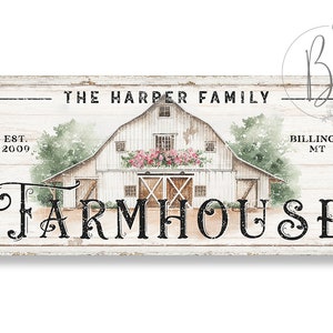 Personalized Farmhouse Sign | Rustic Farmhouse Welcome Sign | Custom ...