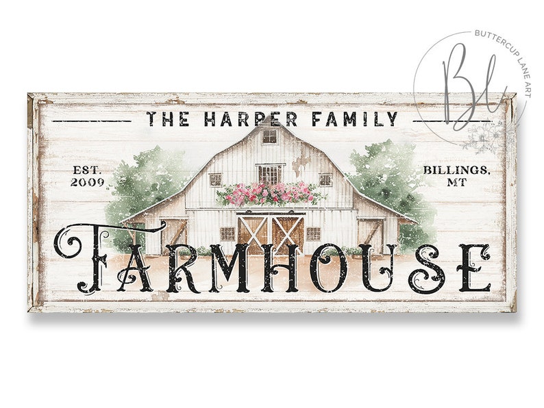 Personalized Farmhouse Sign Rustic Farmhouse Welcome Sign - Etsy