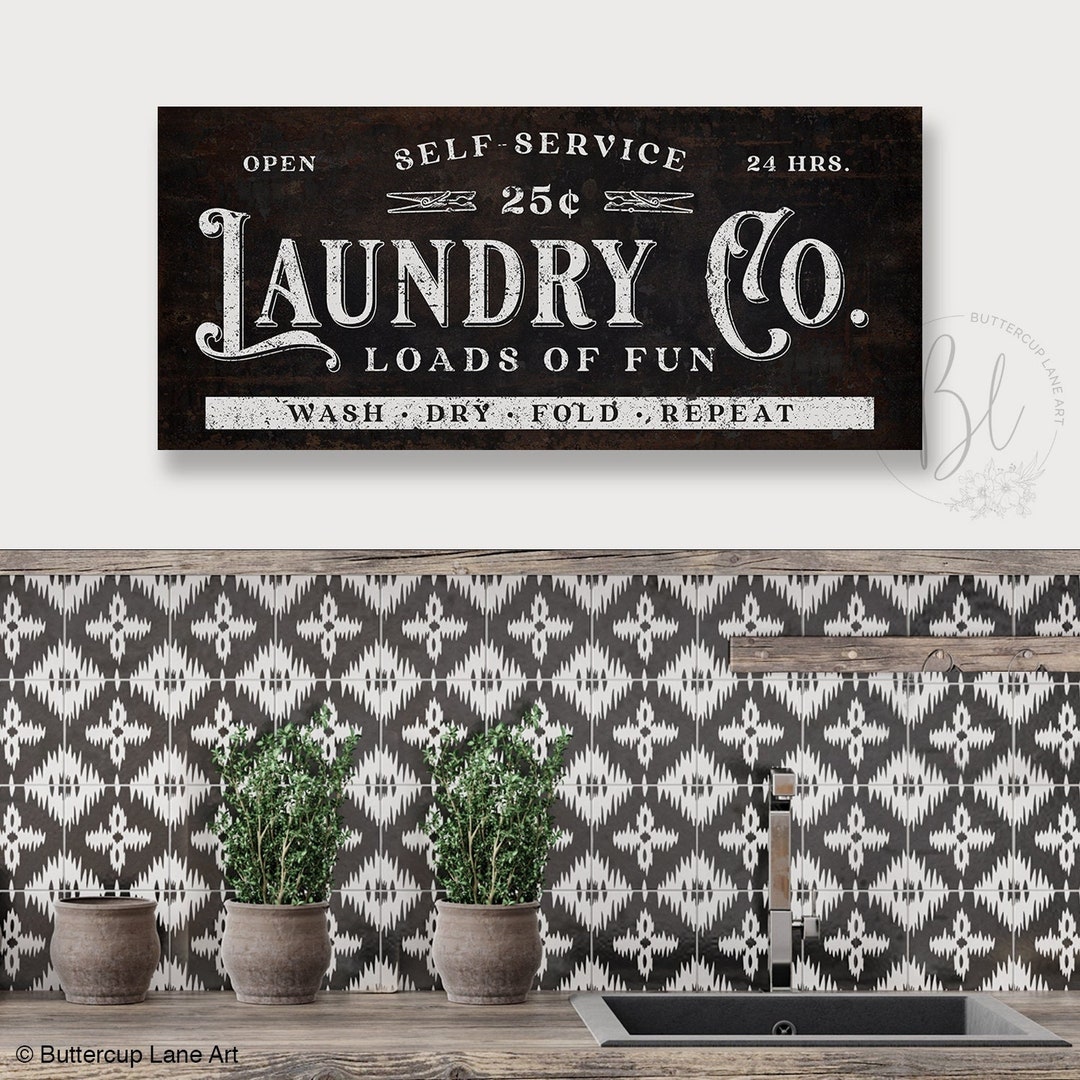 Laundry Co Sign, Laundry Room Sign, Laundry Room Decor Farmhouse ...