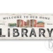 Library Sign, Library Signs for Home, Library Decor, Farmhouse Decor ...