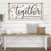Together They Built a Life They Loved Sign, Farmhouse Wall Decor Living ...