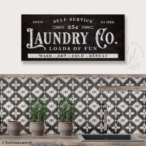 Laundry Co Sign Laundry Room Sign Laundry Room Decor - Etsy