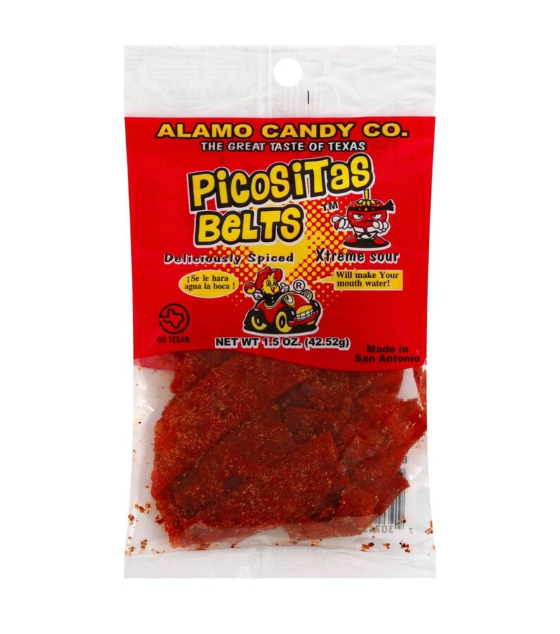 Alamo Candy Co Sour Picosita Belts Sour Candy Halloween Mexican Candy ...