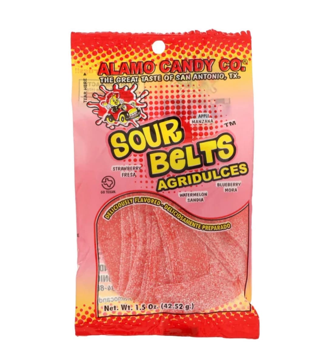 Alamo Candy Co Sour Belts Sour Candy Halloween Mexican Candy Stocking ...