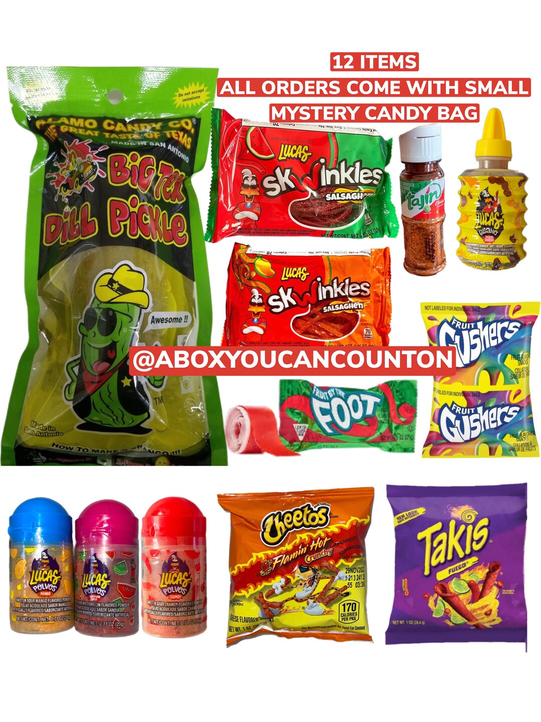 Chamoy Pickle Kit With Extras-12 ITEMS Trending Chamoy Alamo Candy Co ...