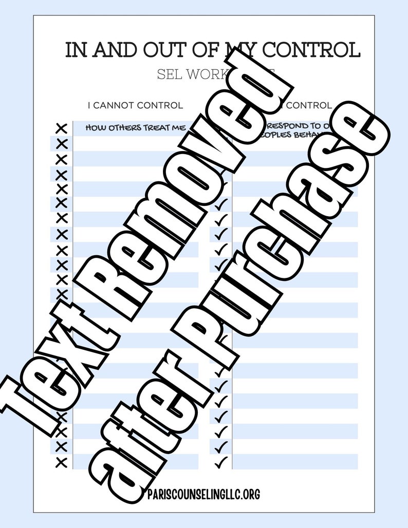 Social Emotional Worksheet Packet - Etsy