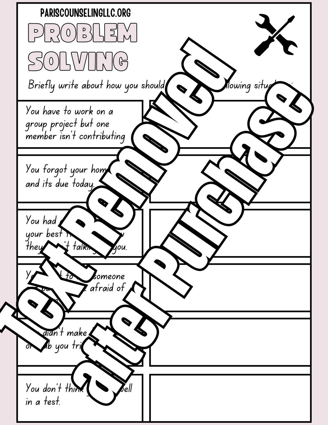 Social Emotional Worksheet Packet - Etsy