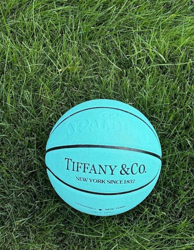 Brand New Tiffany Co Spalding Basketball Blue New Size 7 New York NY ...