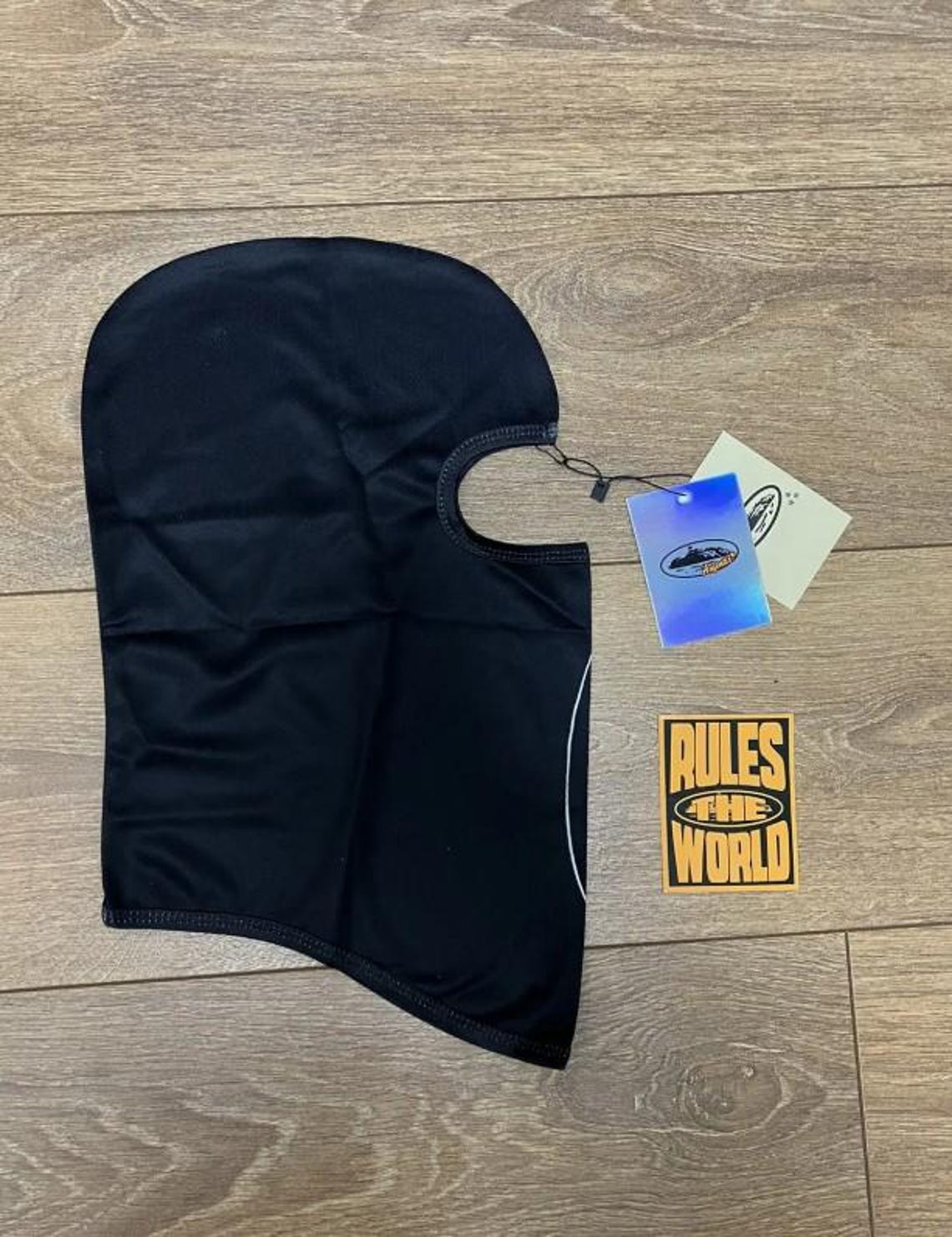 New CRTZ RTW Corteiz Rules the World Black White Balaclava Ski Mask ...