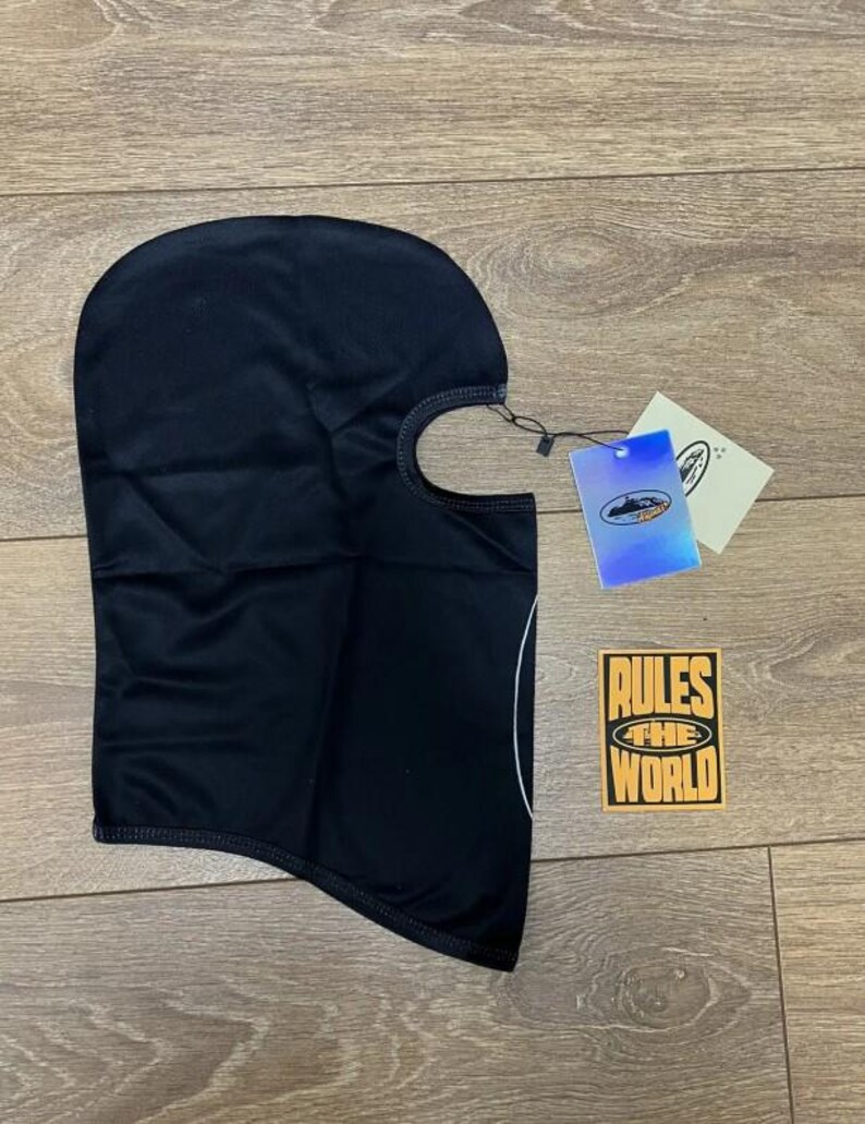 New CRTZ RTW Corteiz Rules the World Black White Balaclava Ski Mask ...