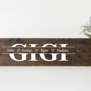 Gigi Grandkids Split Monogram SVG, PNG, PDF - Etsy