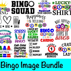 Bingo Svg Bundle Bingo Png Bundle Bingo Svg Bundle for Cricut Shirt ...