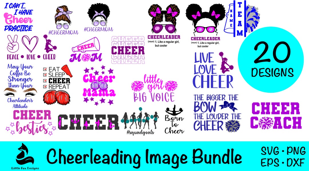 Cheerleader SVG Cut Files, Cheer Shirt Designs (digital File) - Etsy
