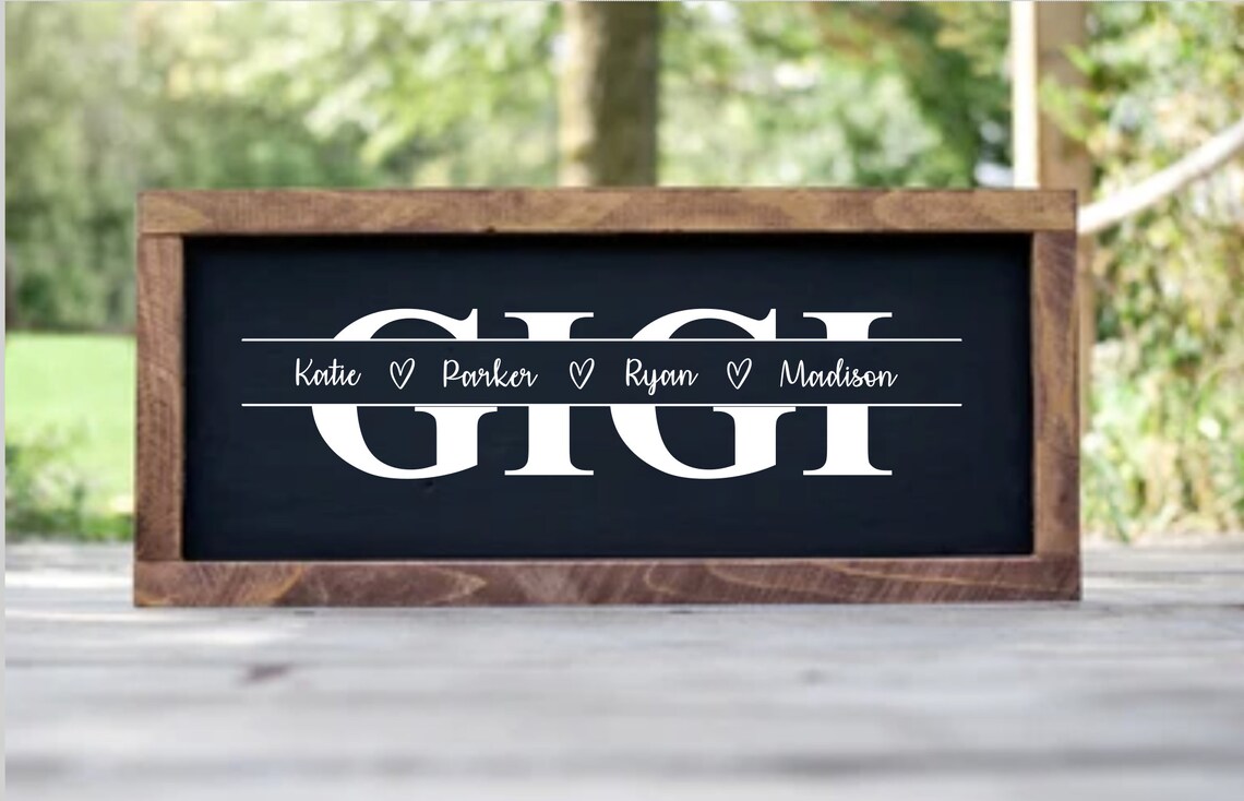 Gigi SVG, PNG, PDF Split Gigi Frame Svg, Mother's Day Svg, Mom Cut File ...
