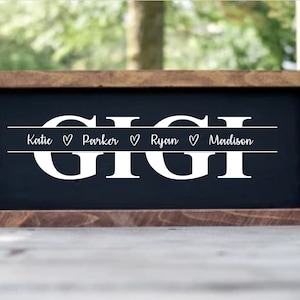 Gigi Grandkids Split Monogram SVG, PNG, PDF - Etsy