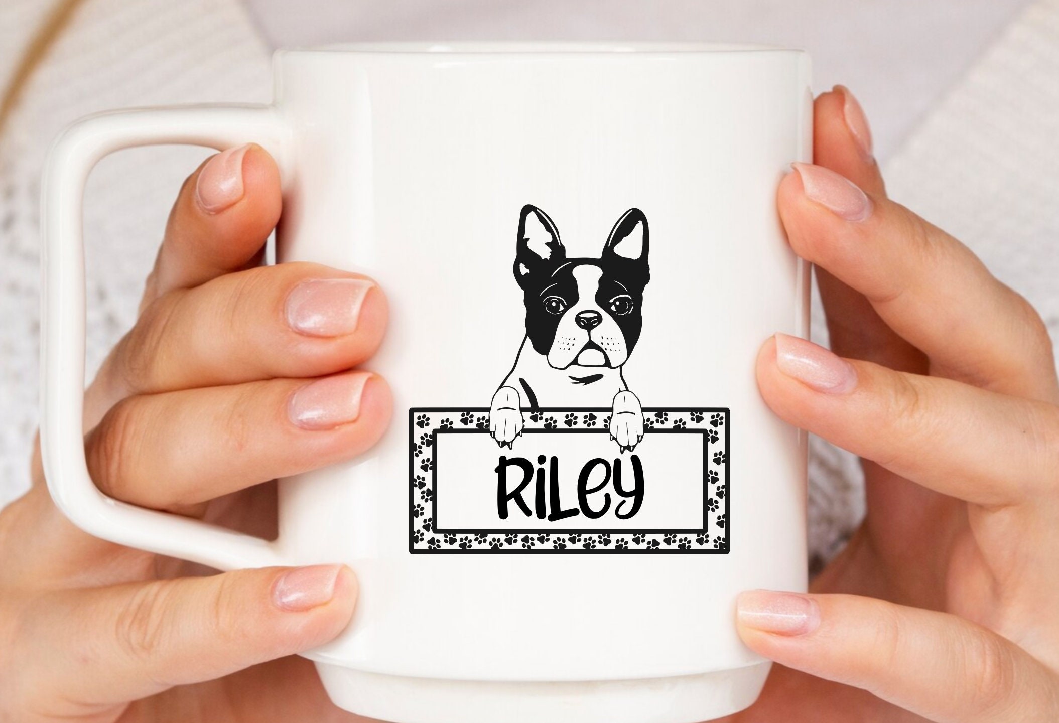Boston Terrier Peeking Dog Frame SVG Bundle (digital Download) - Etsy