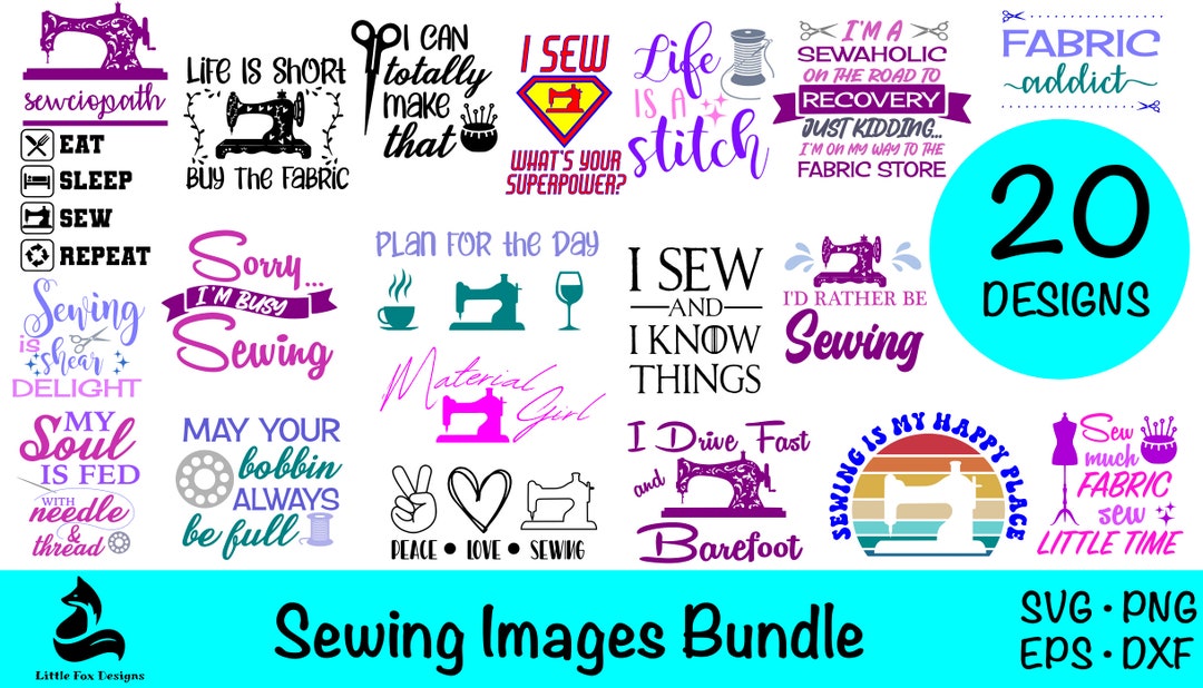 Sewing Svg Bundle | Cricut Cut Files | Sewing Png Bundle | Sublimation ...