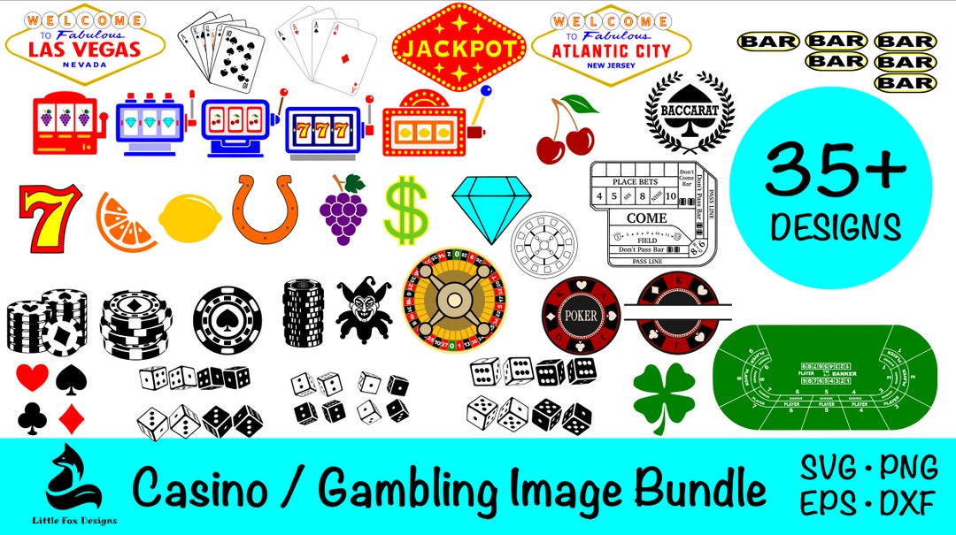 Las Vegas SVG Bundle | Atlantic City Bundle | Casino SVG | Welcome to ...